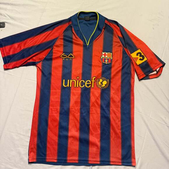 Go Run | Shirts | Fc Barcelona Lionel Messi Unicef Soccer Jersey M ...